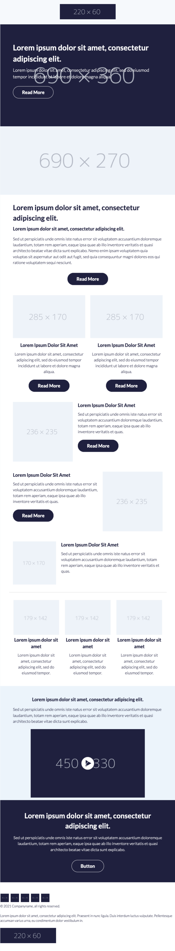 Marketo Master Email Template